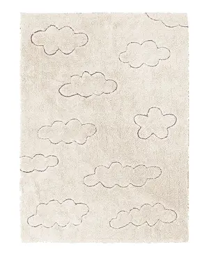 LORENA CANALS Washable Clouds Area Rug, 4'7 X 6'7 - Natural