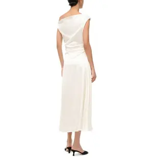 Staud Phare Silk Blend Dress - Ivory