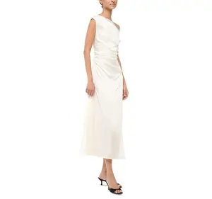 Staud Phare Silk Blend Dress - Ivory