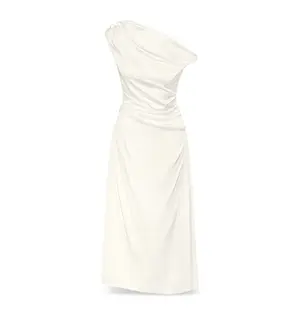 Staud Phare Silk Blend Dress - Ivory