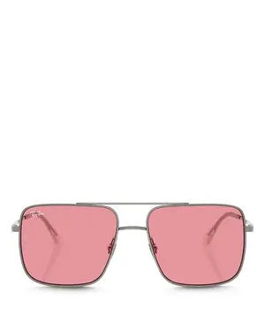 Ray-ban Square Sunglasses - Gunmetal/pink