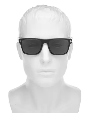 TOM FORD Square Sunglasses - Black/smoke