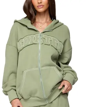 EDIKTED Oversized Hoodie - Olive