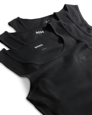 BOSS Ribbed Classic Tanks, Pack Of 3