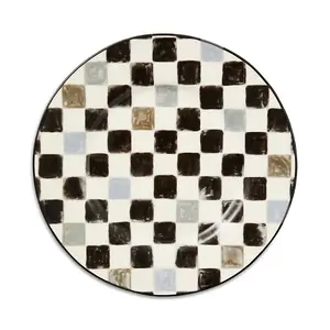 MACKENZIE-CHILDS Check Dinner Plate - Black