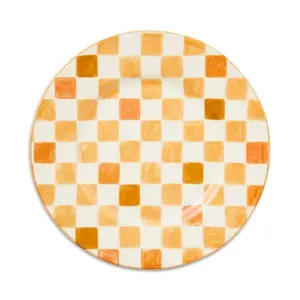 MACKENZIE-CHILDS Check Dinner Plate - Honey