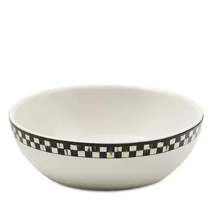 MACKENZIE-CHILDS Courtly Check Everyday Bowls, Set Of 4 - Black