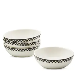 MACKENZIE-CHILDS Courtly Check Everyday Bowls, Set Of 4