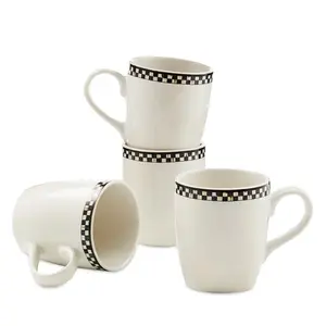 MACKENZIE-CHILDS Courtly Check Everyday Mugs, Set Of 4