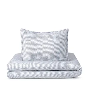 DOMANI HOME Leze Linen Set 4 Piece Set - Blue