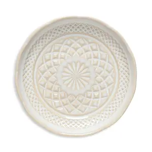 COSTA NOVA Cristal White Appetizer Plate - No Color