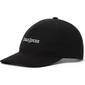 Travis Mathew Golf Sucks Baseball Cap - Black