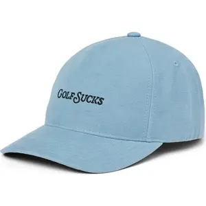 Travis Mathew Golf Sucks Baseball Cap - Copen Blue