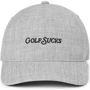 Travis Mathew Golf Sucks Baseball Cap - Heather Grey