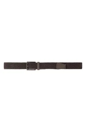Travis Mathew Bank's Closed 2.0 Woven Belt - Coffee