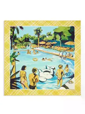 Burberry Pool Party Silk Scarf