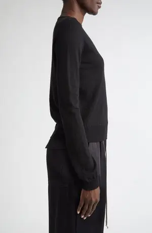Rick Owens Biker Level Virgin Wool Sweater - Black