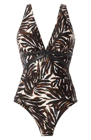 MAGICSUIT® Ventana Evangeline Plunge Neck One-piece Swimsuit
