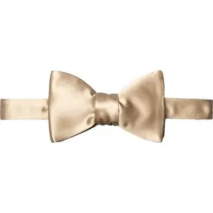Eton Silk Satin Bow Tie - Light Beige