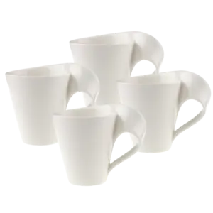VILLEROY & BOCH Newwave Caffè Set Of 4mug - White