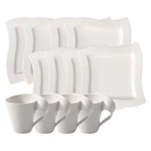 VILLEROY & BOCH Newwave 12 Piece Set - White