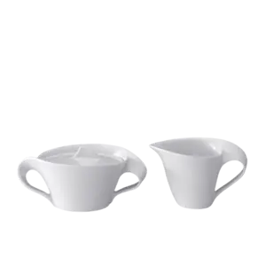 VILLEROY & BOCH Newwave Sugar & Creamer Set - White