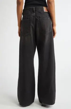 DIESEL® 1996 D-sire Low Rise Wide Leg Jeans - Black