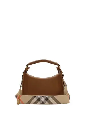 Burberry Small B Clip Messenger Bag - Hazel Brown