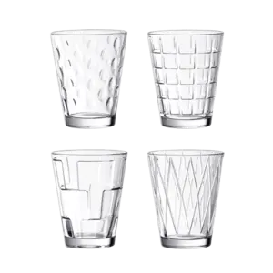 VILLEROY & BOCH Dressed Up Water Tumbler Assorted Set/4 - Clear