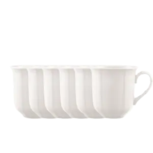 VILLEROY & BOCH Manoir Mug Set Of 6 - White