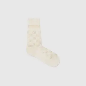 Gucci Gg Cotton Blend Socks - White