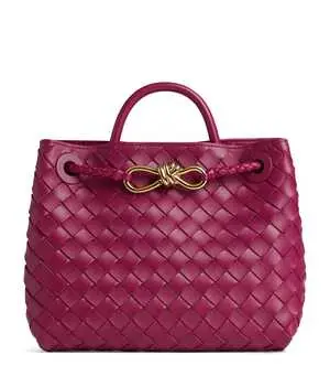 Bottega Veneta Bottega Veneta Small Andiamo Top Handle Bag Pink