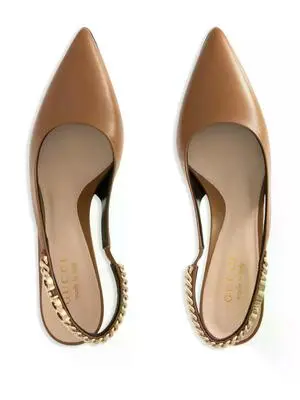 Gucci 105mm Signoria Slingback Pumps