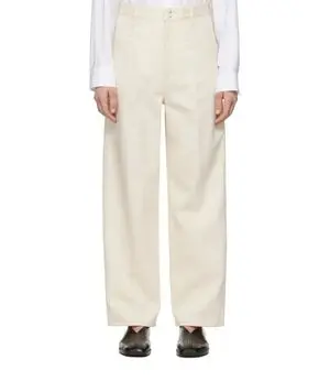 Carven Carven Five-Pocket Wide-Leg Jeans - Cream