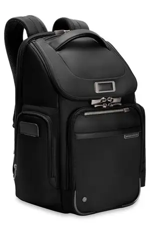 Briggs & Riley Medium Wide-mouth Backpack - Black