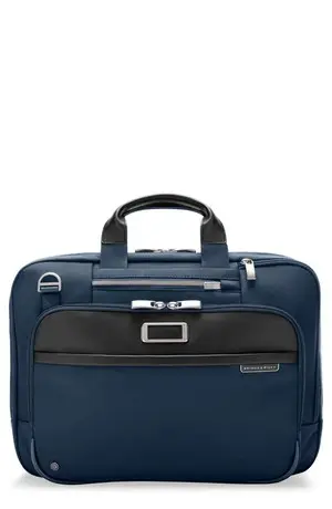 Briggs & Riley Work Medium Expandable Briefcase - Navy