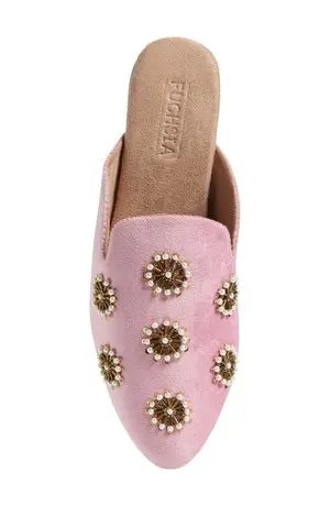 FUCHSIA Galaxy Beaded Mule - Pink