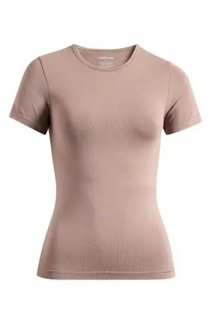 Nordstrom Seamless Layering Tee - Brown Taupe