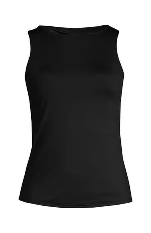 LANDS' END D-cup Slender Carmela Tankini Top - Black