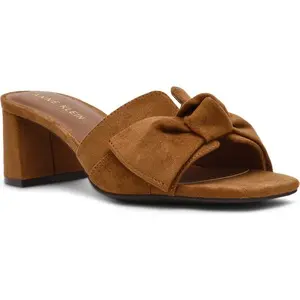 Anne Klein Kizmet Bow Slide Sandal - Hazelnut