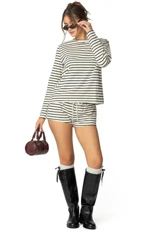 EDIKTED Jordyn Striped Shorts