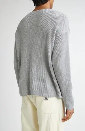 BODE Weymouth Cotton & Linen Rib Sweater