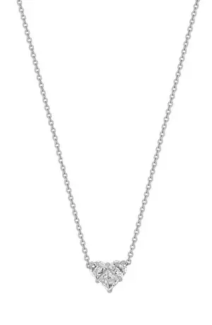 Bony Levy Maya Diamond Heart Pendant Necklace - 18k White Gold