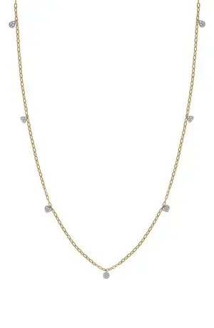 Bony Levy Diamond Stations 18k Gold Chain Necklace - 18k Yellow Gold