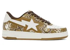 A BATHING APE Sta Ssense Exclusive Snakeskin - Tan