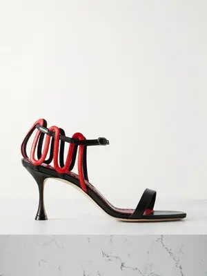 Manolo Blahnik Two Tone Sandals For Women