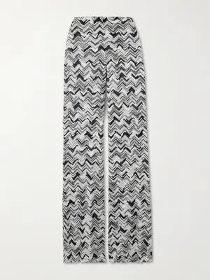 Missoni Crochet-knit Straight-leg Pants