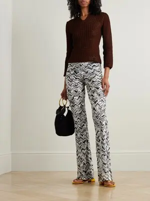 Missoni Crochet-knit Straight-leg Pants