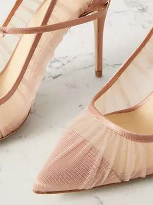 Jennifer Chamandi Lorenzo Tulle And Satin Pumps