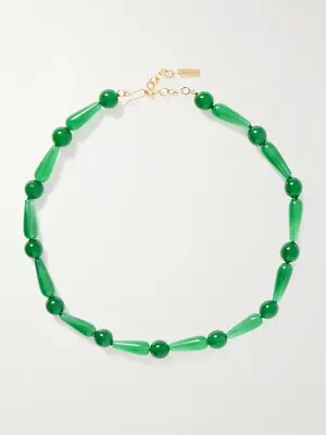 Completedworks The Depths Of Time Recycled Gold Vermeil Chalcedony Necklace - Green